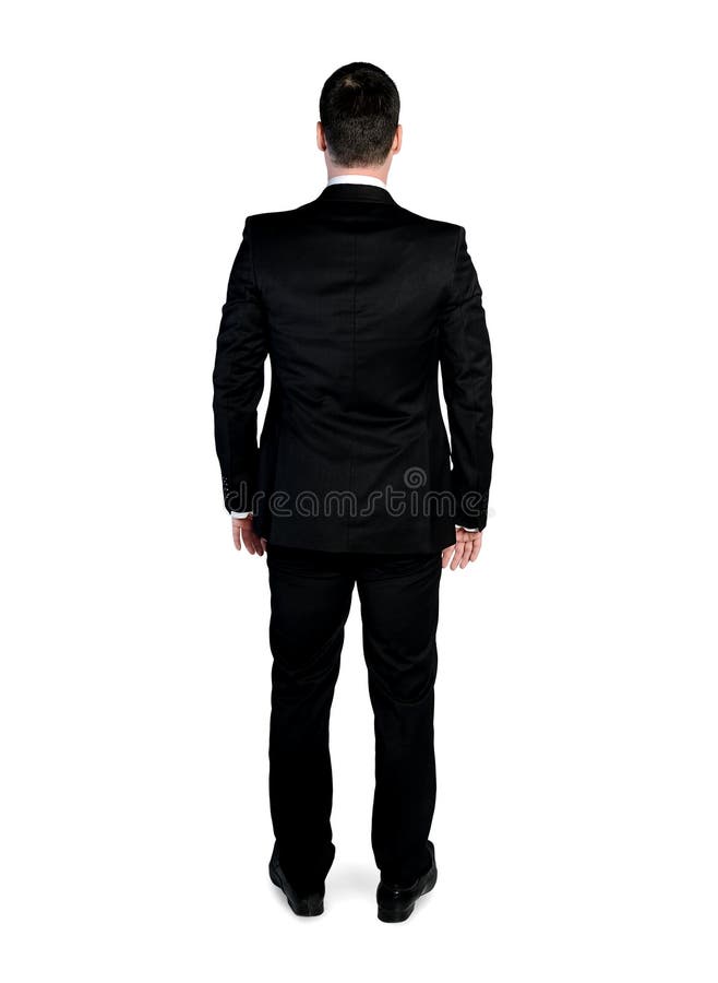 Business man looking back stock photo. Image of isolated - 55935158