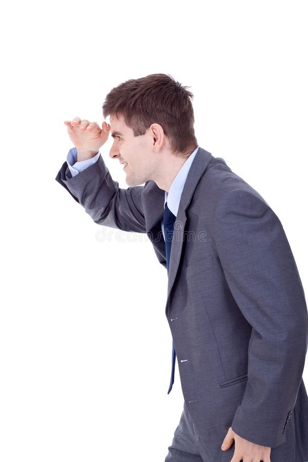Business Man Looking Forward Stock Photo - Image of optical, head: 18593138
