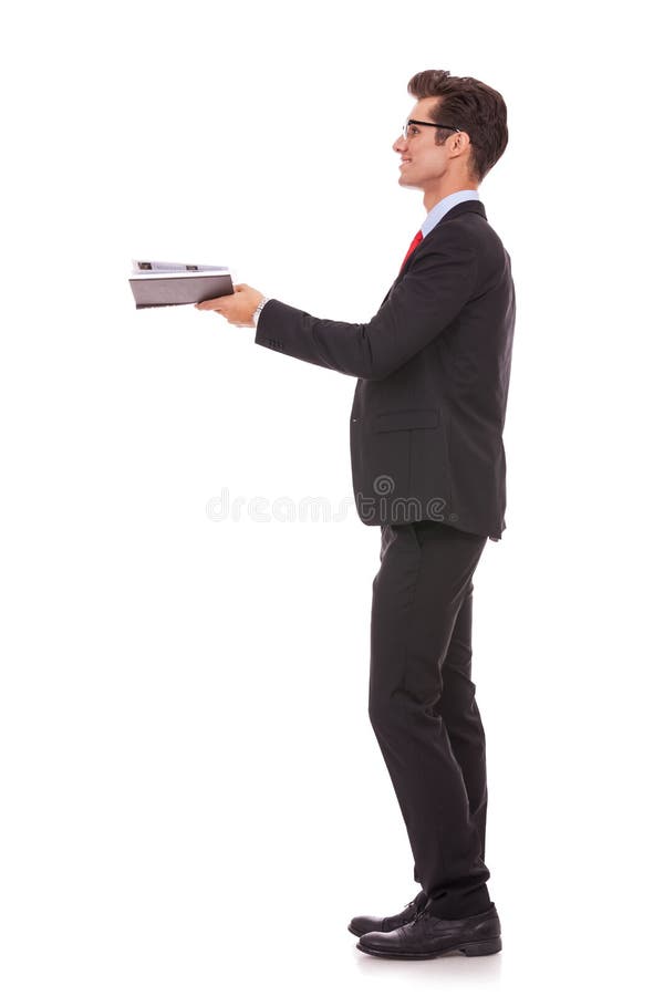 Business Man Looking at Something Stock Photo - Image of handsome ...