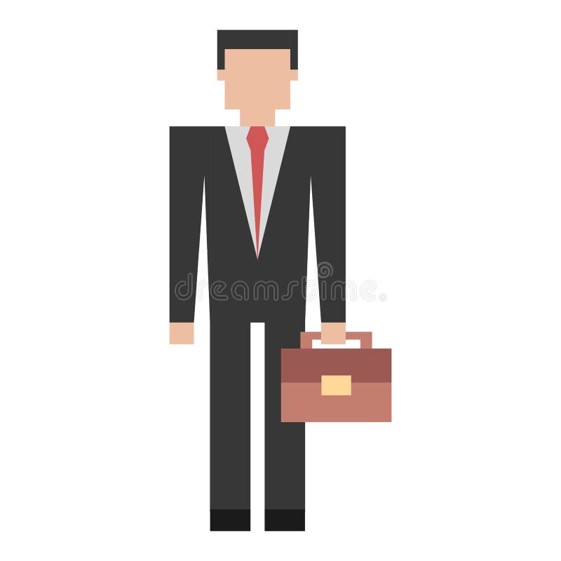Business Man Manager Elegant Portfolio Stock Illustration ...