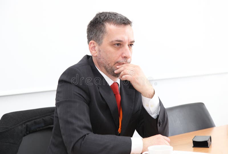 Business man stock photo. Image of desk, confident, management - 33204144