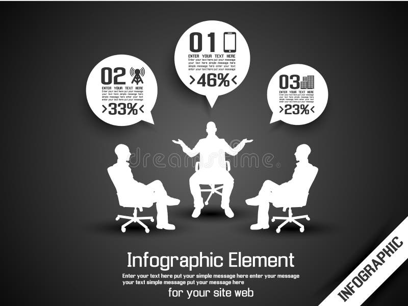 Business Man Modern Infographic Stock Vector - Illustration of business ...