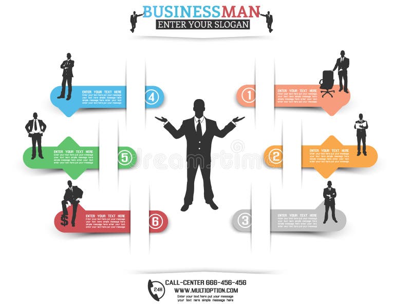 Business Man Modern Infographic Stock Vector - Illustration of japanese ...