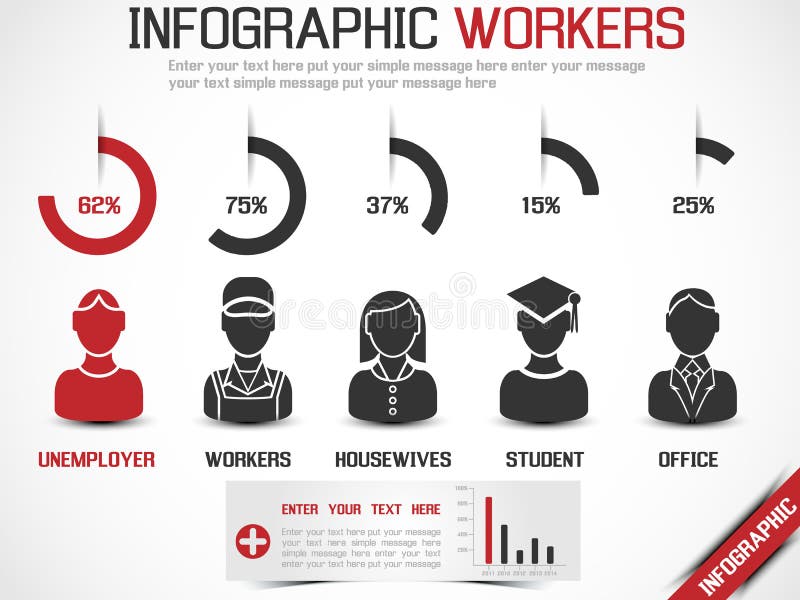Business Man Modern Infographic Stock Vector - Illustration of internet ...