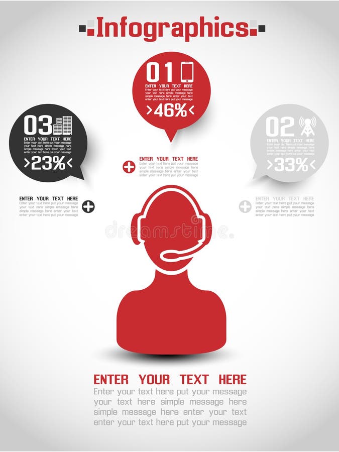 Business Man Modern Infographic Stock Vector - Illustration of ...