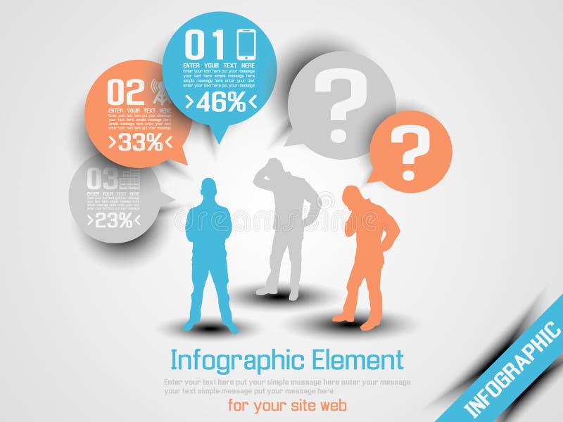 Business Man Modern Infographic Stock Vector - Illustration of ...