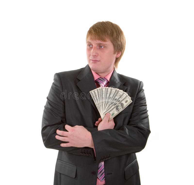 Business Man With Money Picture. Image: 4893567