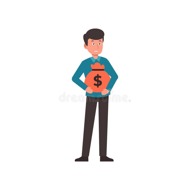 Business Man with Money Style Vector Illustration Design Stock Vector ...