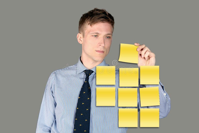 Business man notes stock image. Image of concept, hand - 30977281