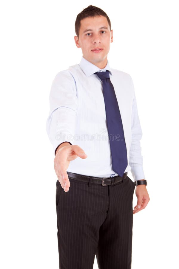 Business Man Offering Handshake Stock Photo - Image of executive, hand ...