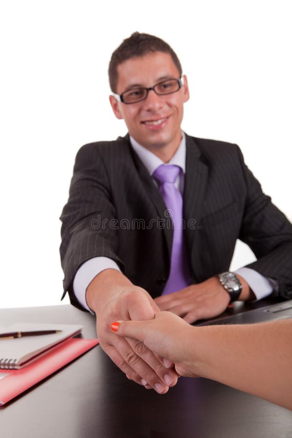Business Man Offering Handshake Stock Image - Image of meeting, joined ...