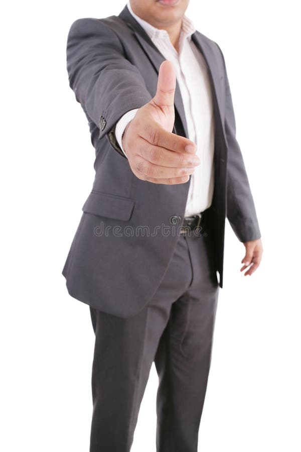 Business Man Offering a Handshake Stock Image - Image of business ...