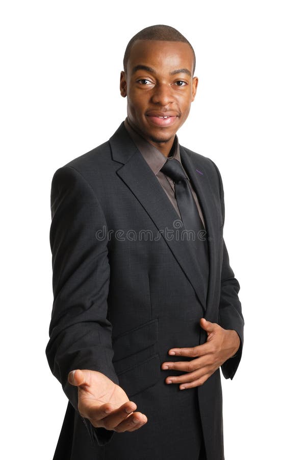 Business Man Offering a Handshake and Help Stock Image - Image of ...