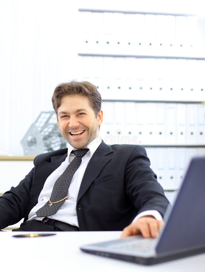 Business man in office stock image. Image of personal - 18720015