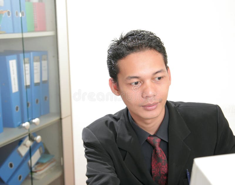 Business man in office stock image. Image of achievement - 6453987