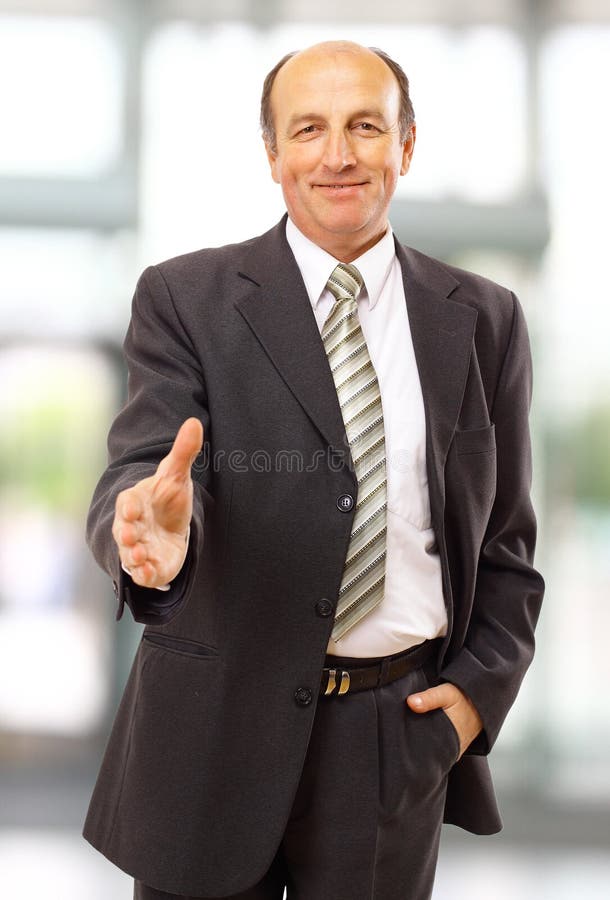318 Business Man Open Hand Ready Seal Deal Stock Photos - Free ...