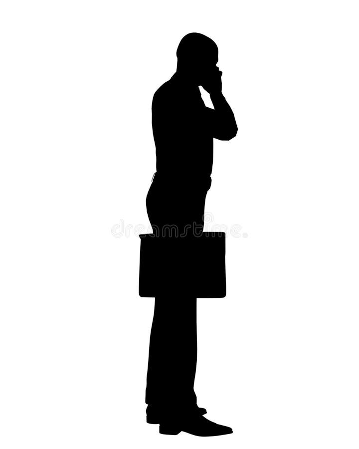 Business Man Outline stock illustration. Illustration of posing - 5363095