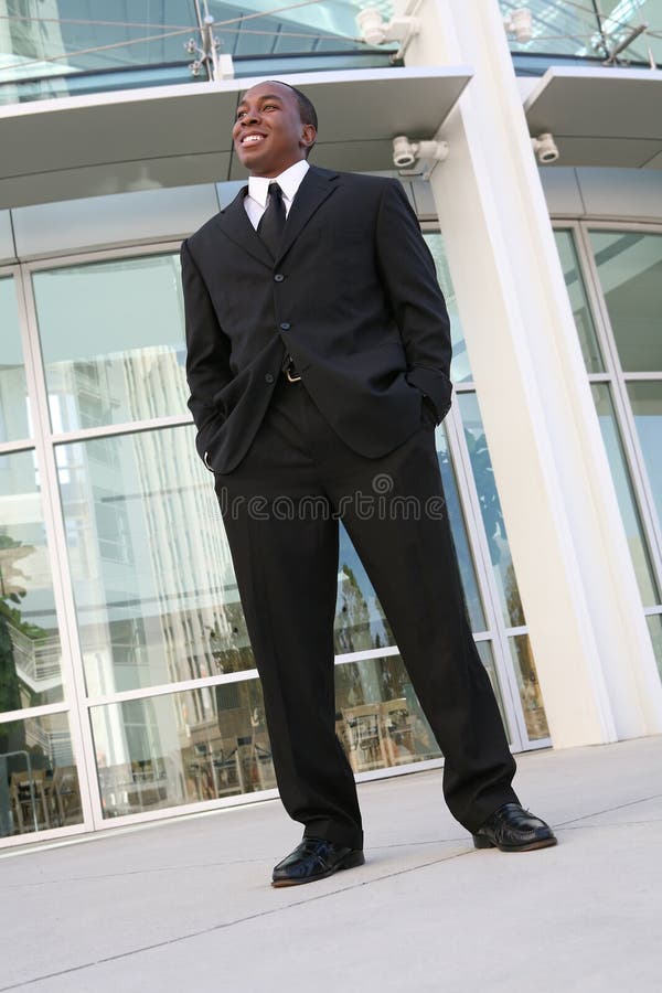 Business Man Outside Office Stock Photo - Image of outdoor, celebrate ...