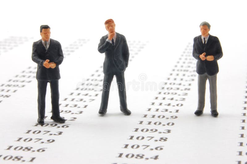 Business Man Over Economic Chart Stock Image - Image of diagram, money ...