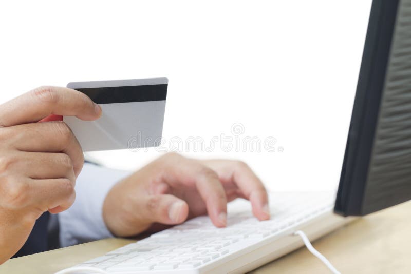 Business Man Paying Online Picture. Image: 28000055
