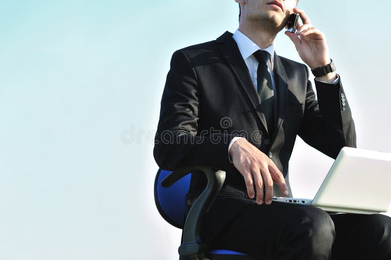 Business man perspective stock photo. Image of communication - 25802288