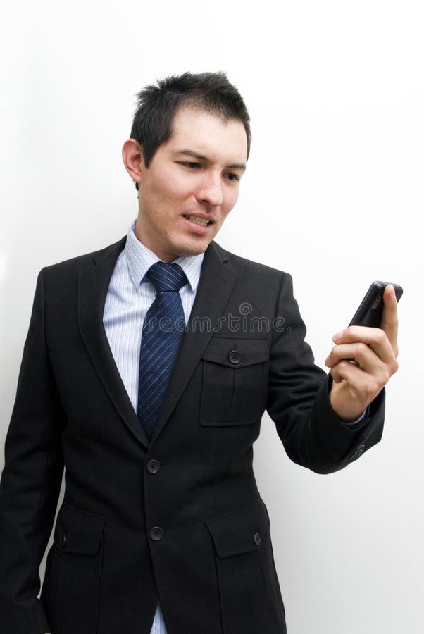 Business man on the phone stock photo. Image of professional - 19005100