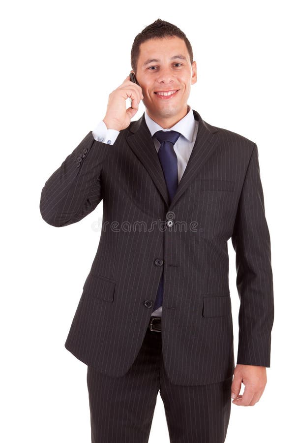 Business man at phone stock image. Image of person, office - 21911125