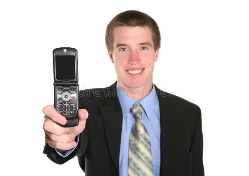 Business Man with Phone stock photo. Image of businessman - 2359074
