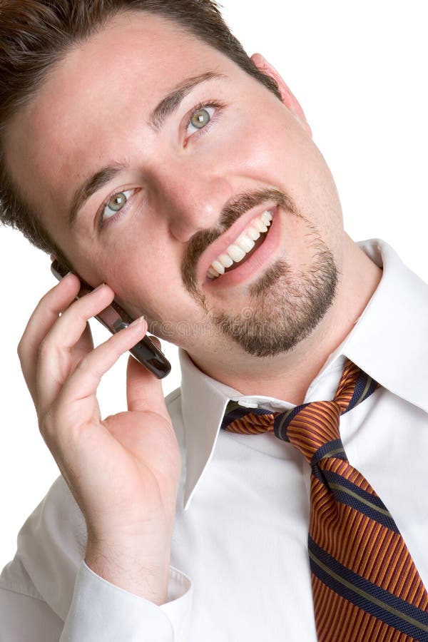 Business Man on Phone stock photo. Image of suit, background - 2679638