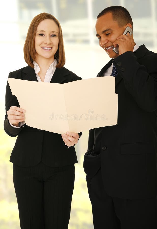 Business Man on the Phone during Reviewing Work Stock Photo - Image of ...
