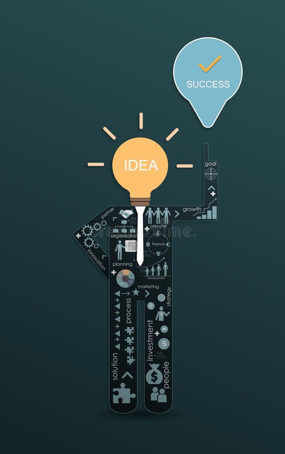 Project business plan tree stock vector. Illustration of element - 41953539