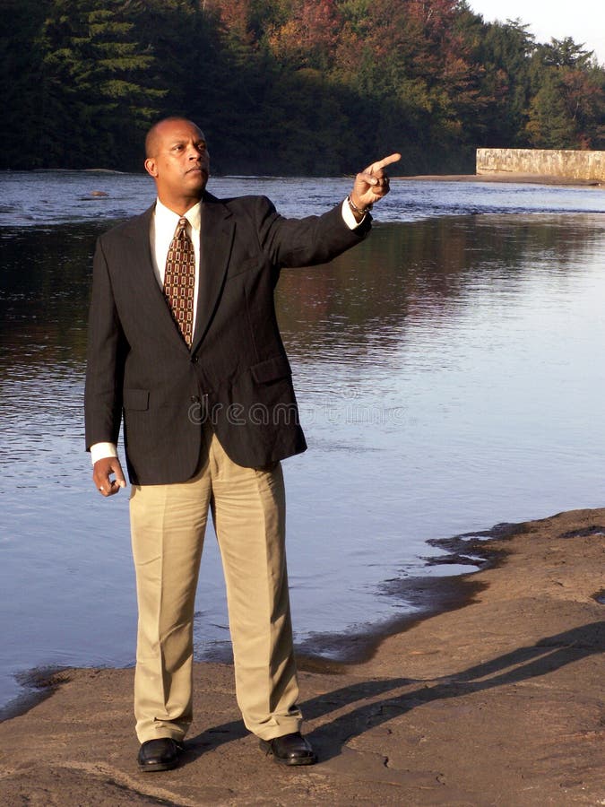 Business man pointing stock photo. Image of stream, jacket - 275464