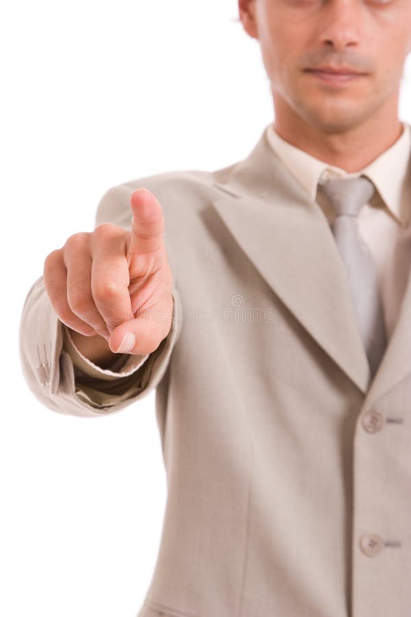 Business Man, Pointing Forward Stock Image - Image of industry, boss ...