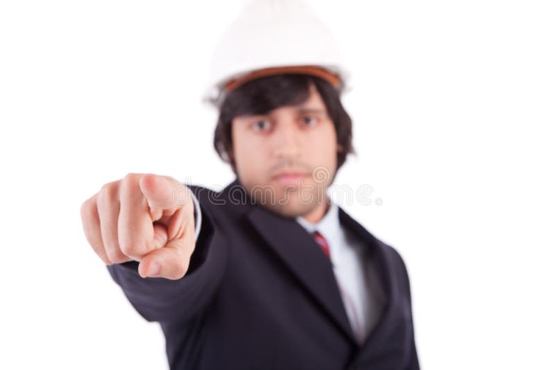 Business Man, Pointing Forward Stock Photo - Image of male, caucasian ...