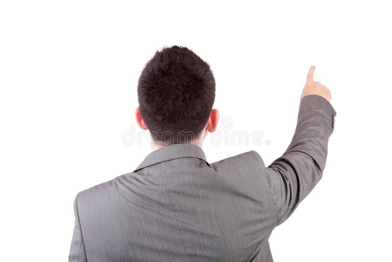 Business Man, Pointing Forward Stock Image - Image of boss, inspector ...