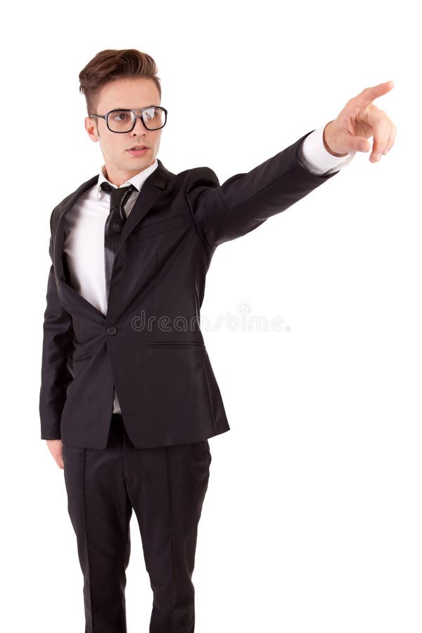 Business Man, Pointing Forward Stock Image - Image of occupation ...