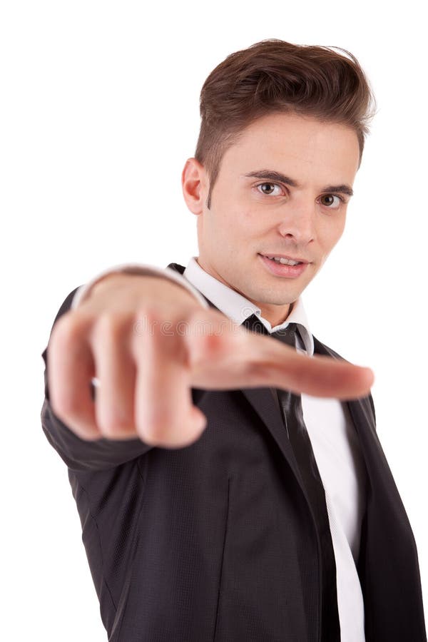 Business Man, Pointing Forward Stock Image - Image of point, good: 18080313