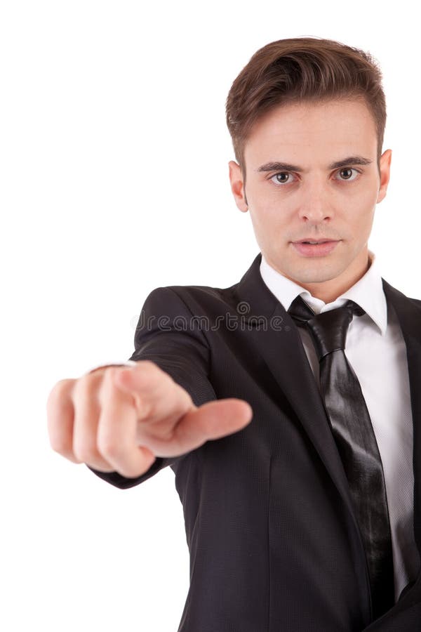 Business Man, Pointing Forward Stock Image - Image of industry, boss ...