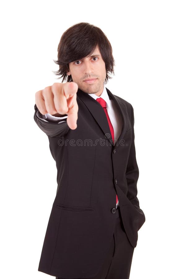 Business Man, Pointing Forward Stock Image - Image of improvement ...