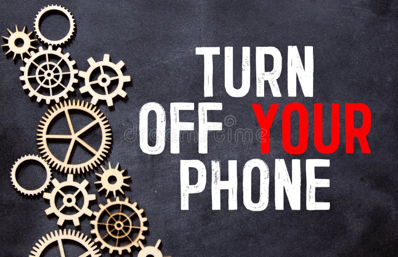 Business Man Pointing the Text: Turn Off Your Phone Stock Image - Image ...