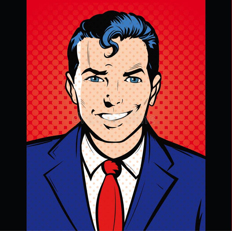 Business Man stock illustration. Illustration of comic - 76243649