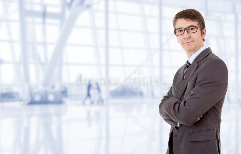 Business Man Portrait at the Office Stock Photo - Image of portrait ...