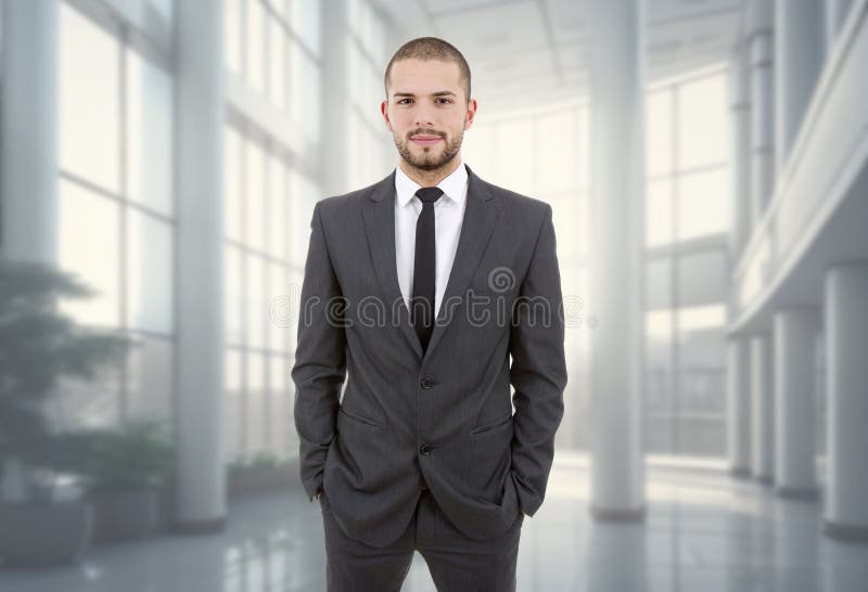 Business Man Portrait at the Office Stock Photo - Image of white ...