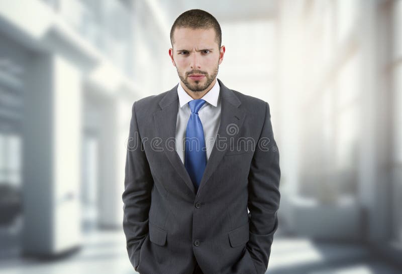 Business Man Portrait at the Office Stock Photo - Image of handsome ...