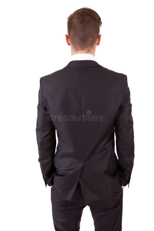 Businessman from the back stock photo. Image of rear - 23732522