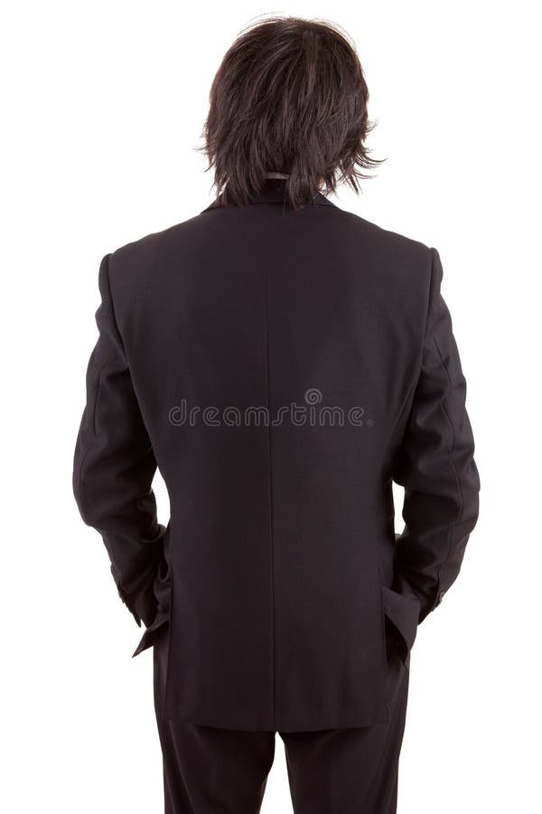 Business Man Posing Backwards Stock Image - Image of pants, masculine ...