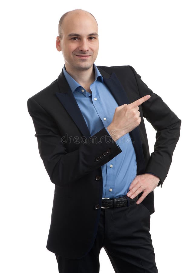 Business man presenting stock photo. Image of boss, elegance - 26479974
