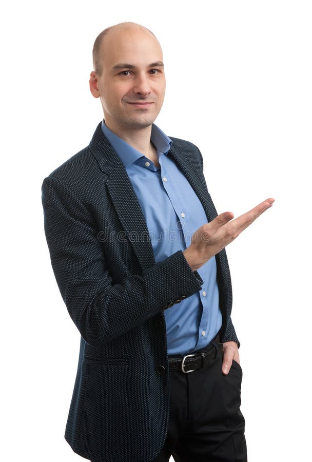 Business man presenting stock photo. Image of boss, elegance - 26479974