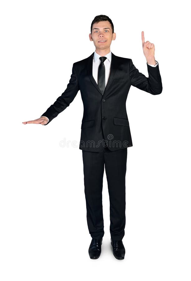 Business Man Presenting Something Stock Image - Image of business ...