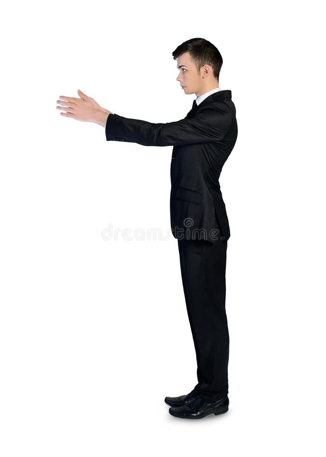 Business Man Presenting Something Stock Photo - Image of corporate ...